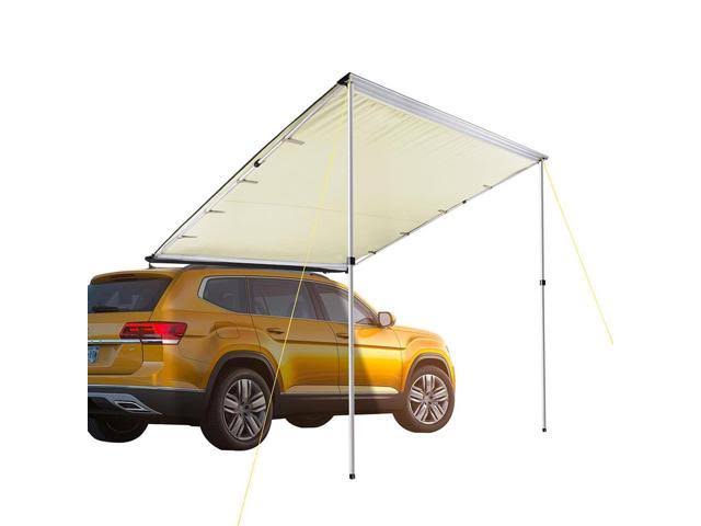 6.6x8.2ft Car Side Awning Rooftop Pull Out Tent Shelter Sun Shade SUV ...